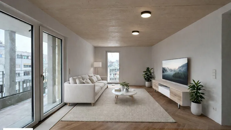 Moderne 4-Zimmer-Wohnung mit Balkonzugang aus allen Zimmern ...