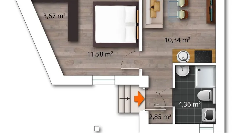 32 m² Wohnung in TOP-Lage von Kaindorf an der Sulm – inklusive Carport ...
