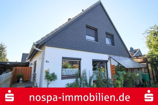 Für die kleine Familie! Doppelhaushälfte mit Vollkeller und Garage in ...