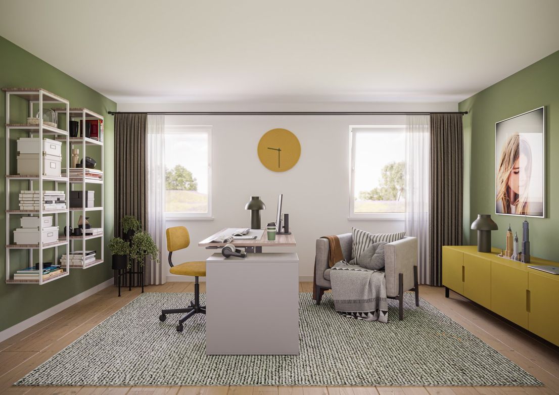 Modernes Homeoffice living