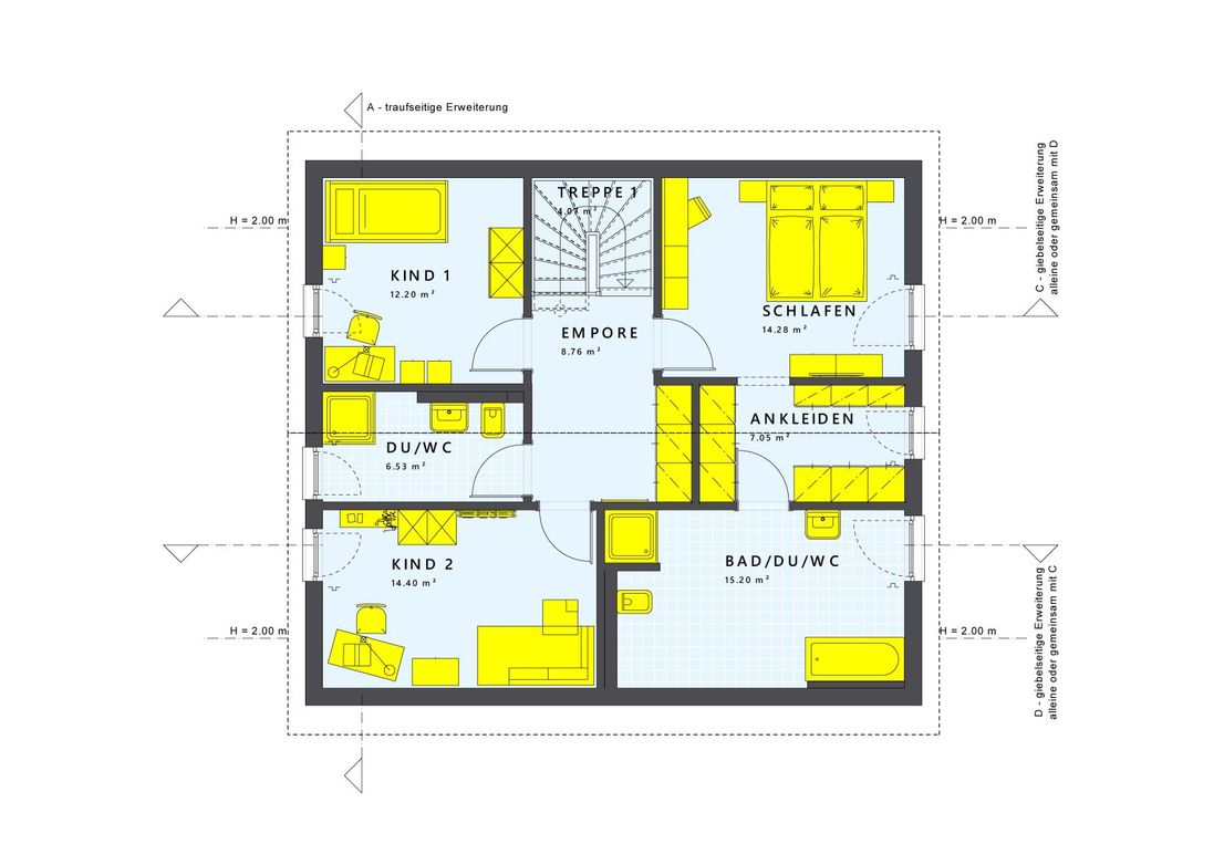 second floor plan