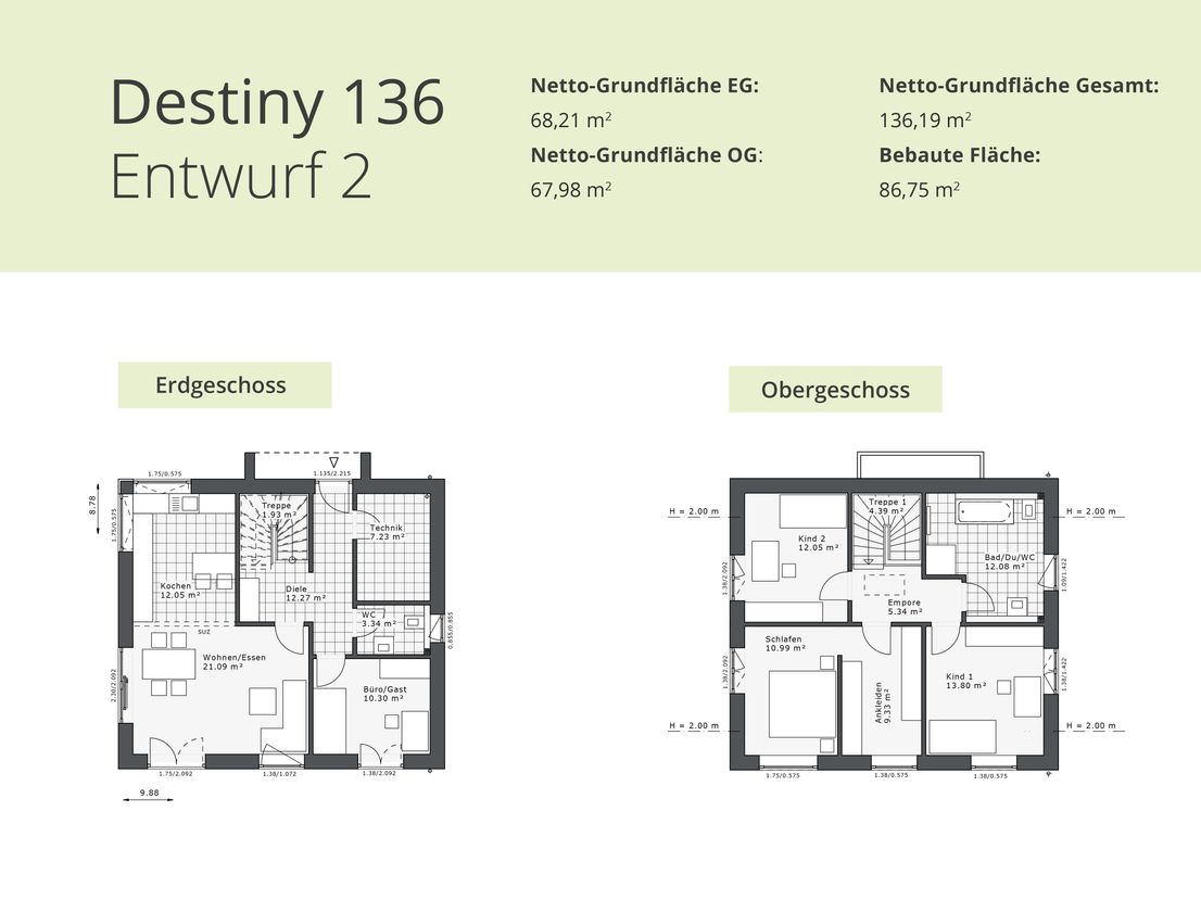 Destiny 136 E2 - Grundrisse