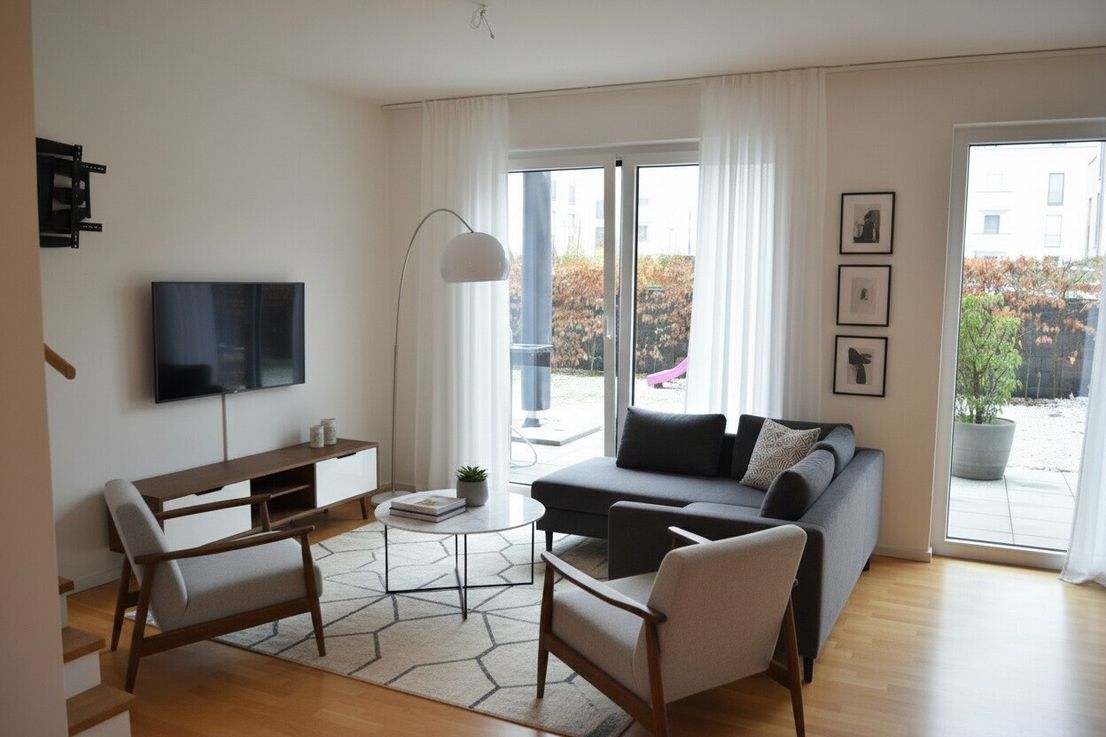 Wohnbereich visualisiert