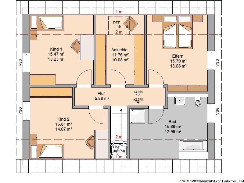 Grundriss Dachgeschoss