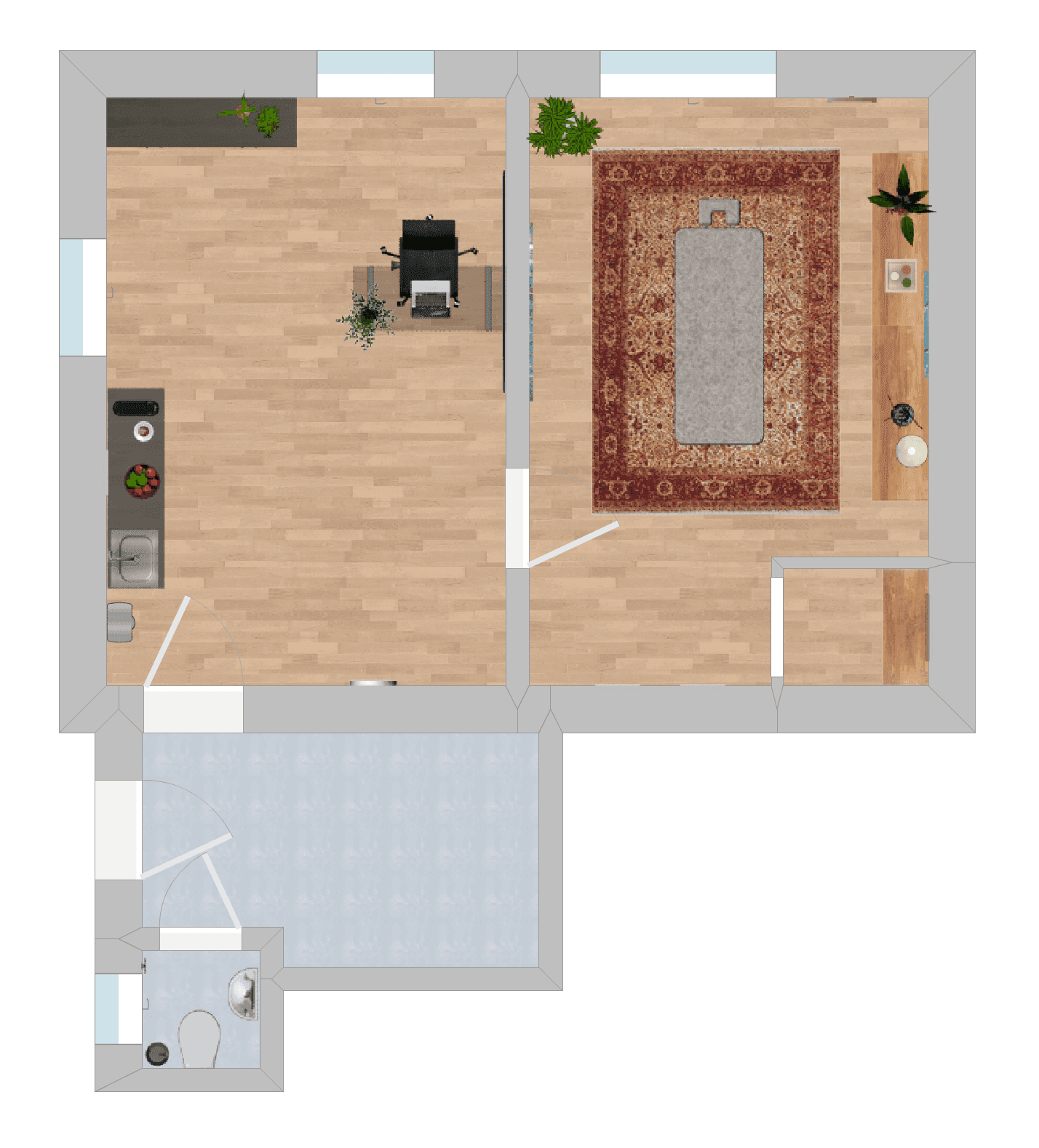 Ruhiger Praxis- / Büroraum (33 m²) mit WC & Parkplatz – Sitzenberg-Reidling