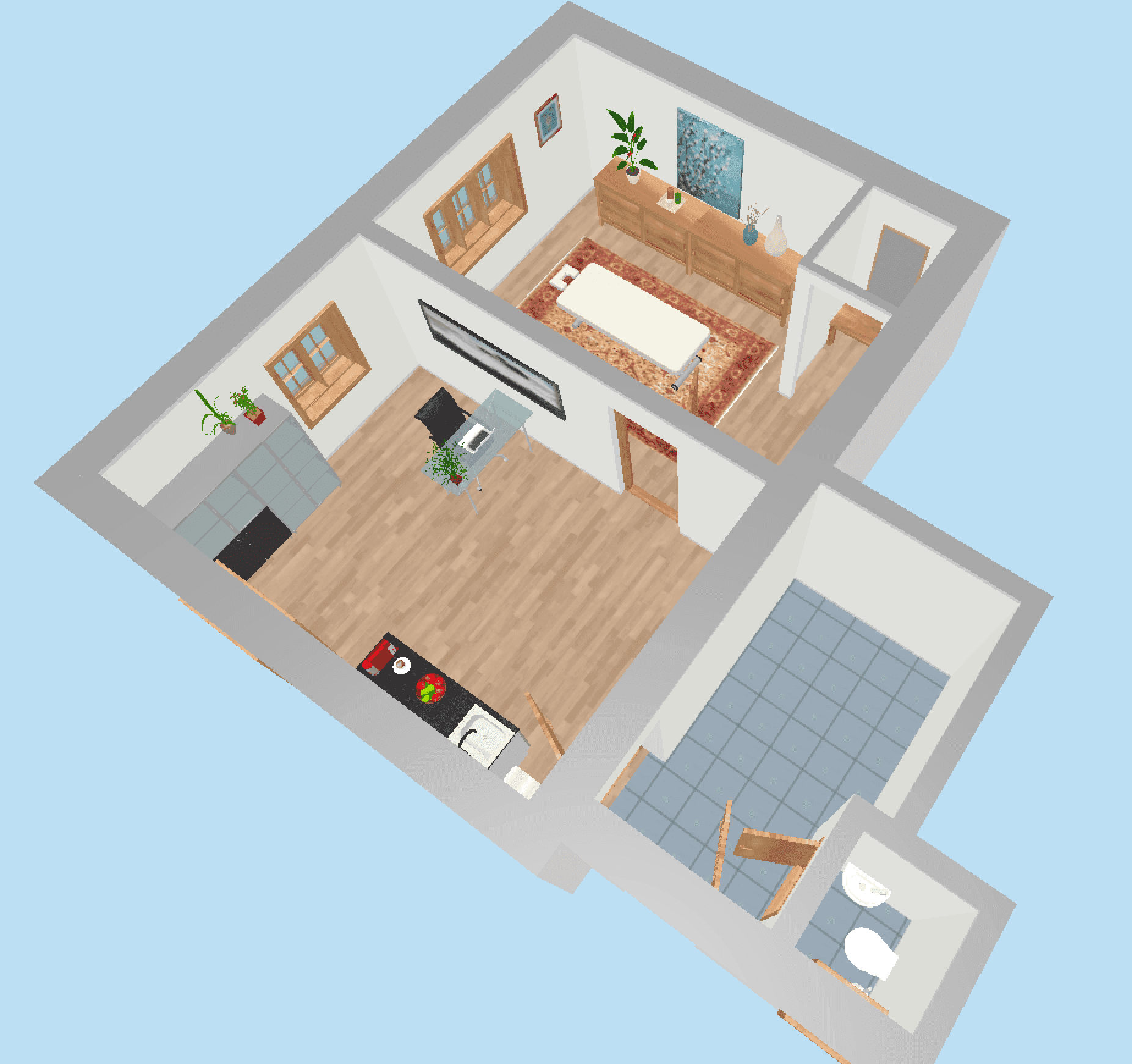 Ruhiger Praxis- / Büroraum (33 m²) mit WC & Parkplatz – Sitzenberg-Reidling